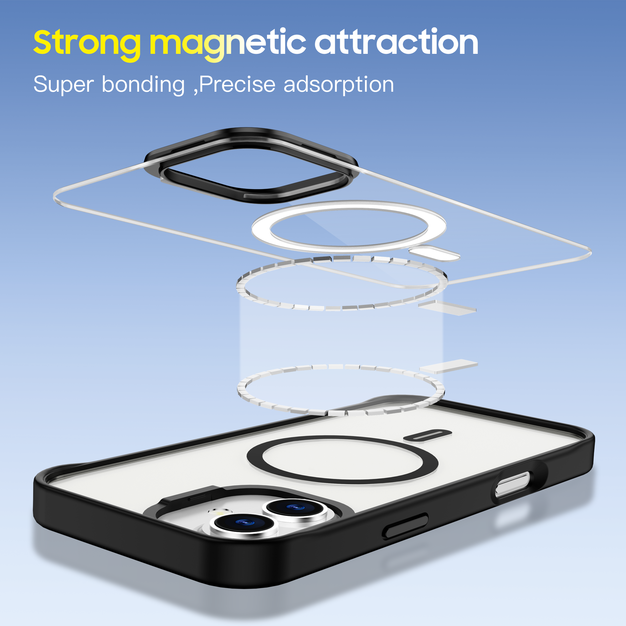MOSS Magic Cool Armor Phone Case for iP 14 / 14 Pro / 14 Pro Max / 15 / ...